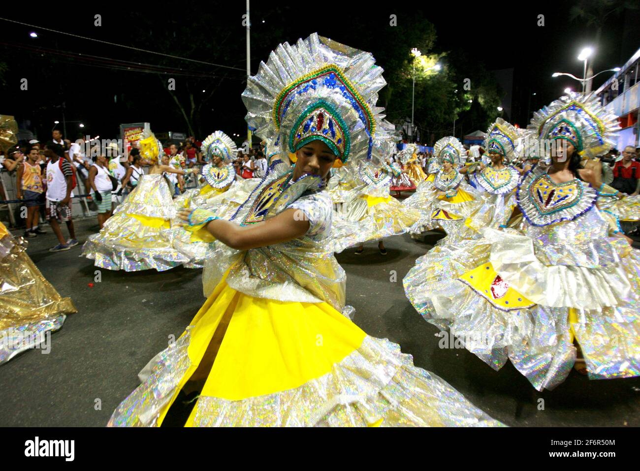 salvador, bahia / brazil - february 14, 2015: Members of the Afro Male ...