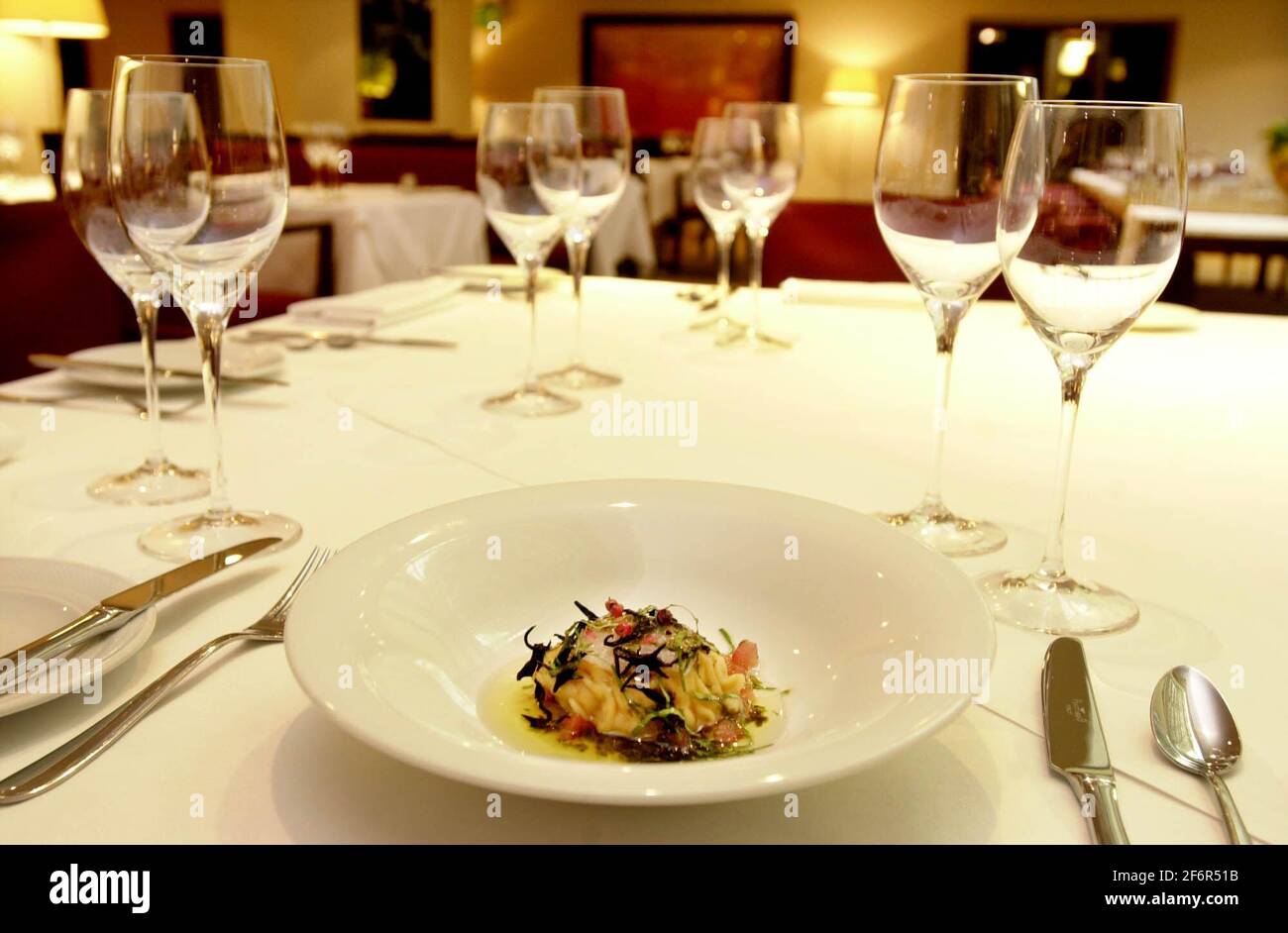 THE MJU RESTAURANT AT THE MILLENIUM HOTEL IN SLOANE STREET. THE DISH ...