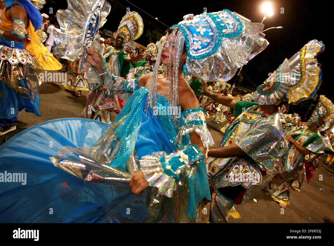 salvador, bahia / brazil - february 14, 2015: Members of the Afro Male ...