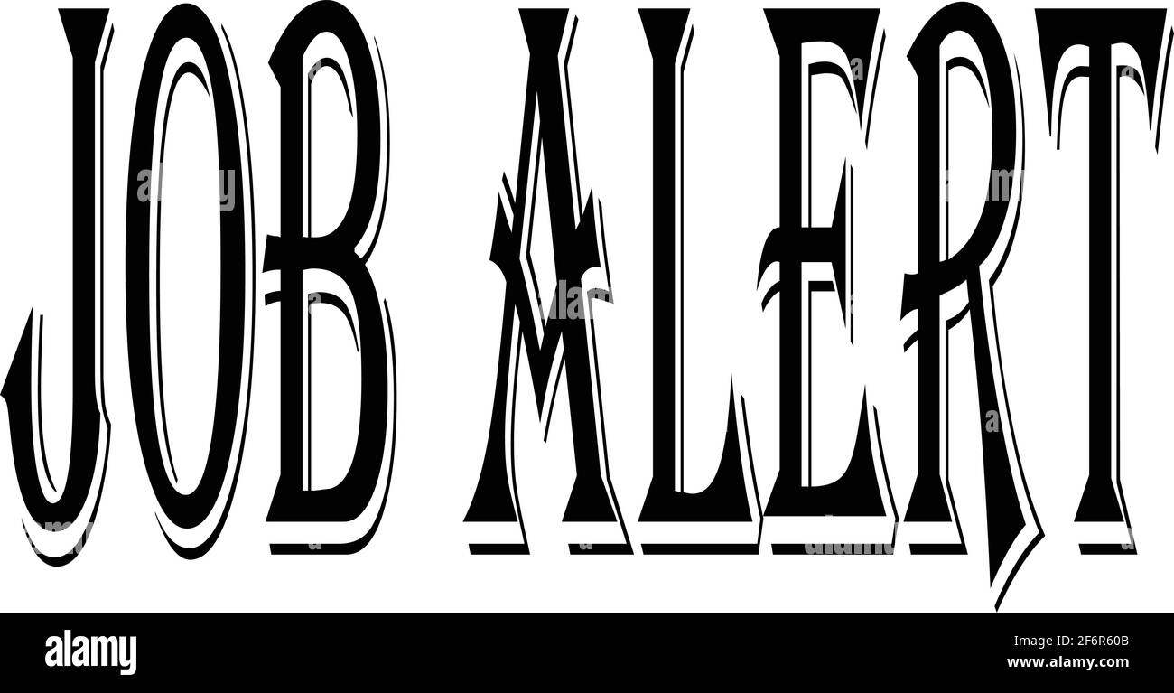 Job advertisement illustration Black and White Stock Photos & Images ...