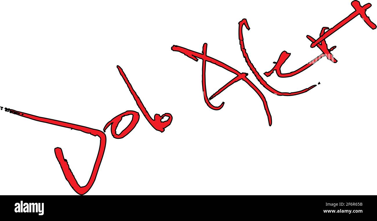 job alert text sign illustration on white background Stock Vector Image ...