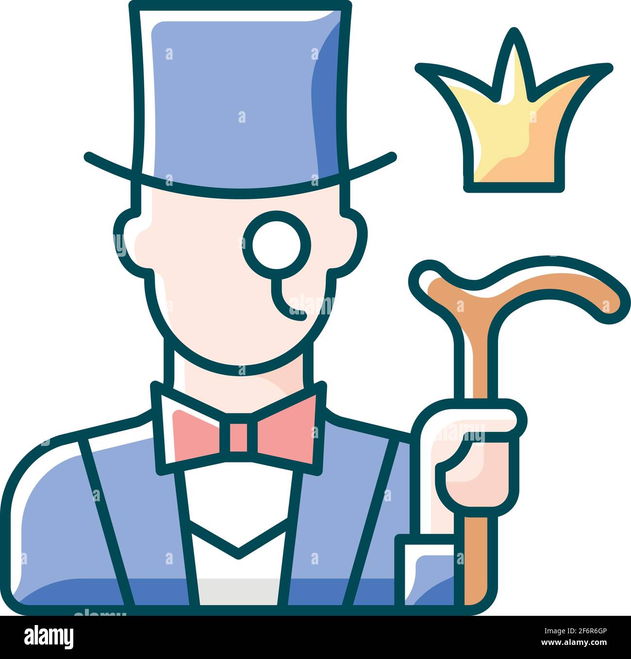 Aristocratic elite RGB color icon Stock Vector Image & Art - Alamy