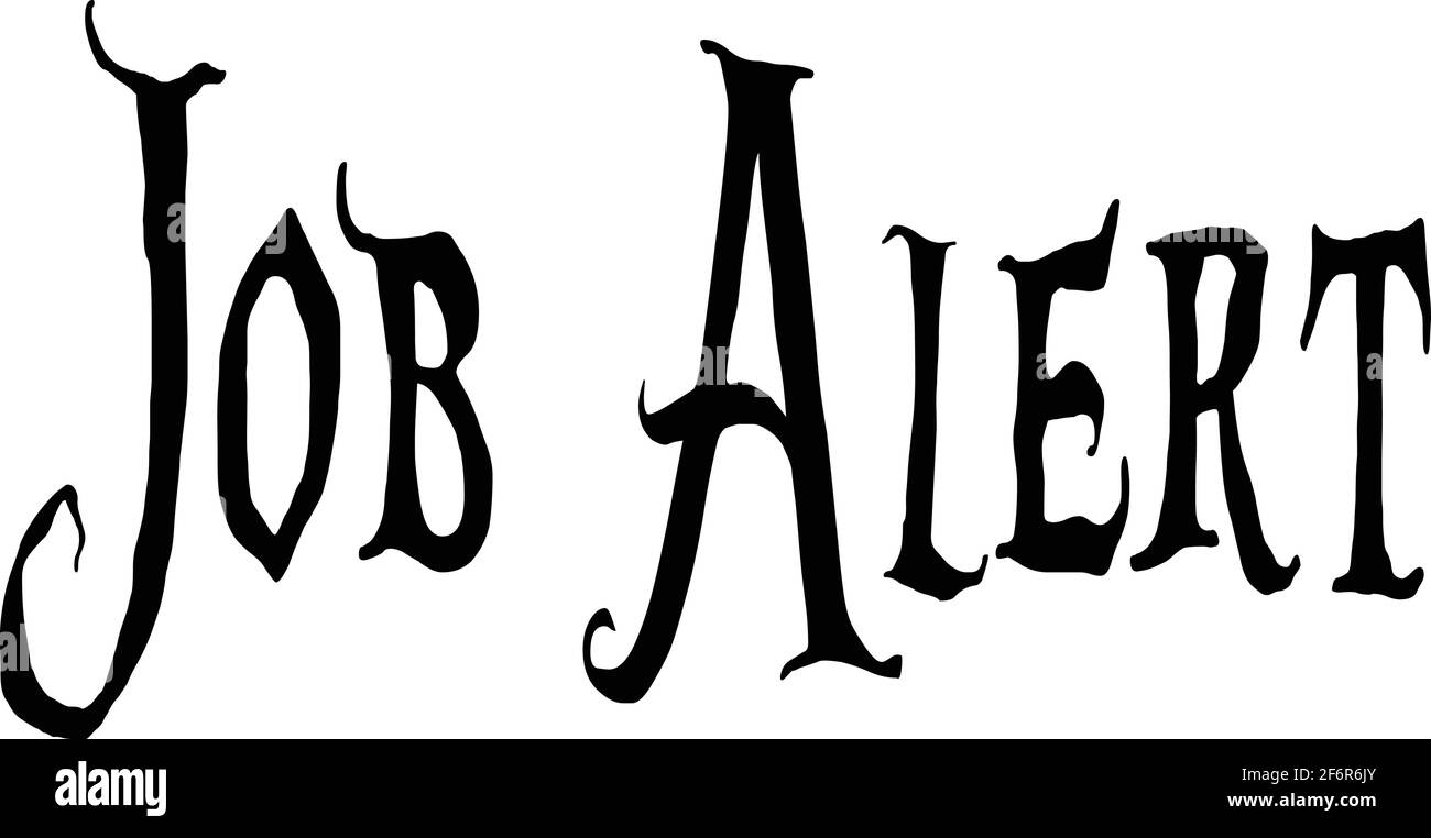 Job advertisement illustration Black and White Stock Photos & Images ...