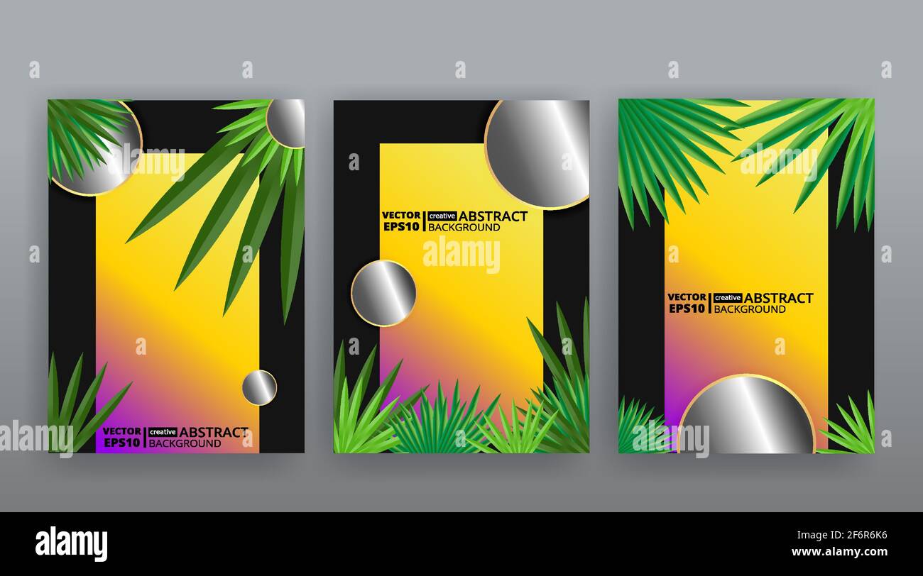 Yellow creative futuristic abstract vector background, dynamic modern ...