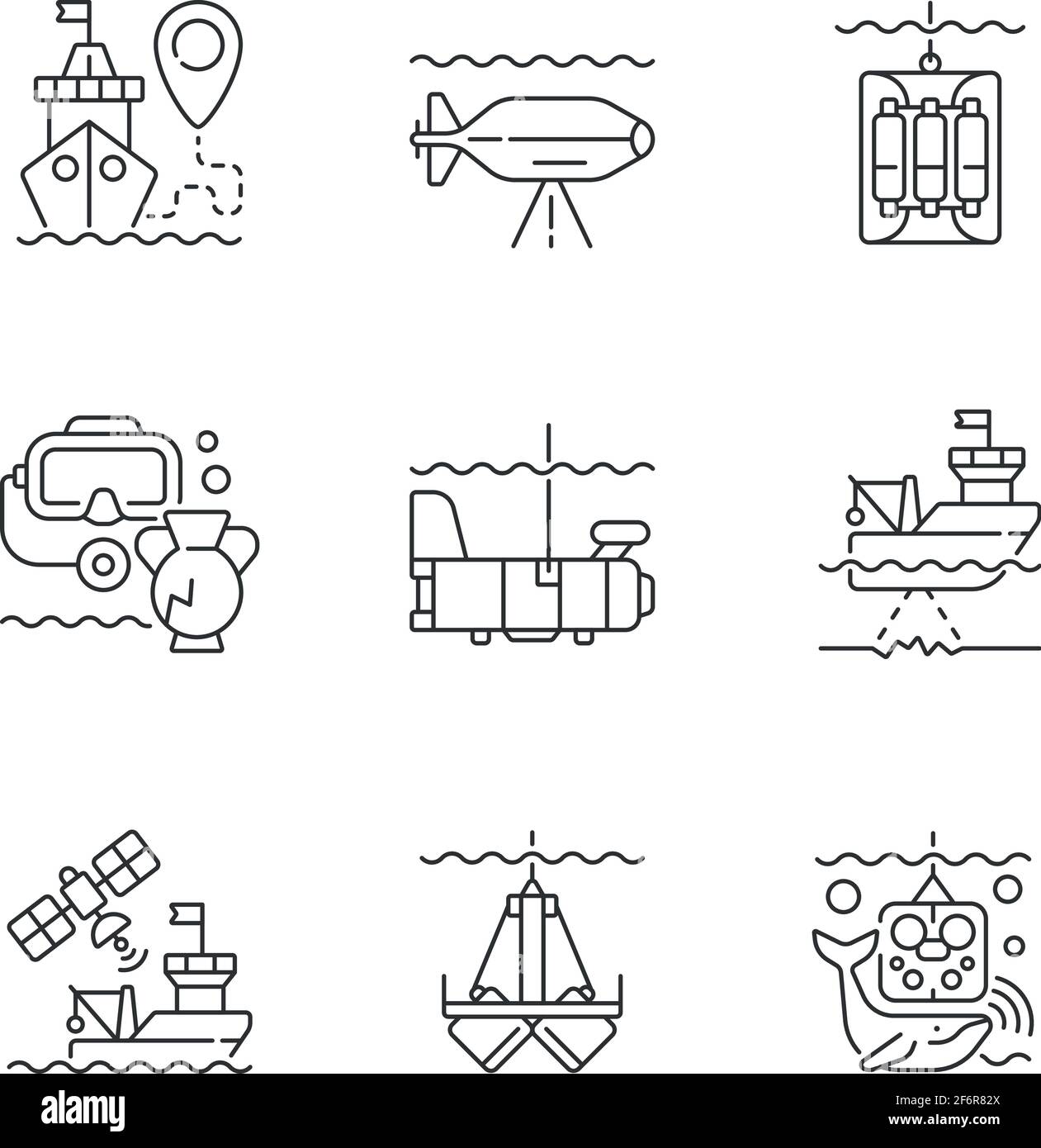 Marine exploration linear icons set Stock Vector Image & Art - Alamy Marine exploration linear icons set Stock Vector Image & Art - Alamy
