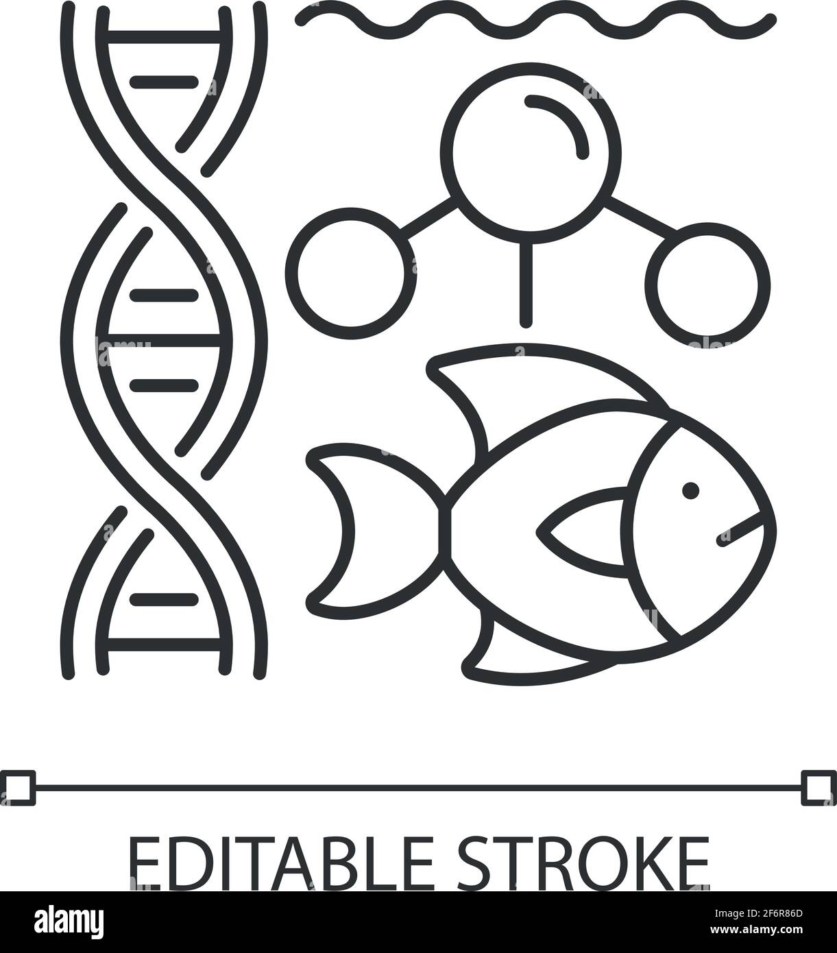 Marine biology linear icon Stock Vector Image & Art - Alamy