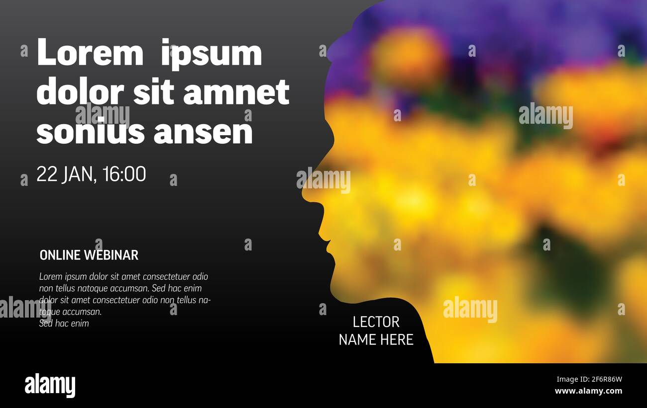 Social network event cover banner header template for online webinar ...