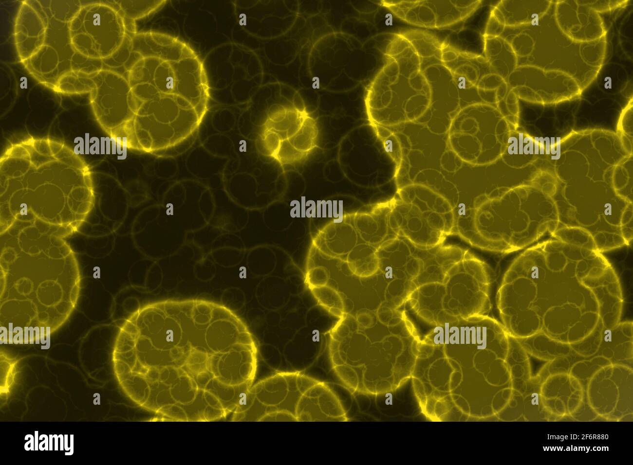 design nice yellow many biological cells digital art backdrop ...