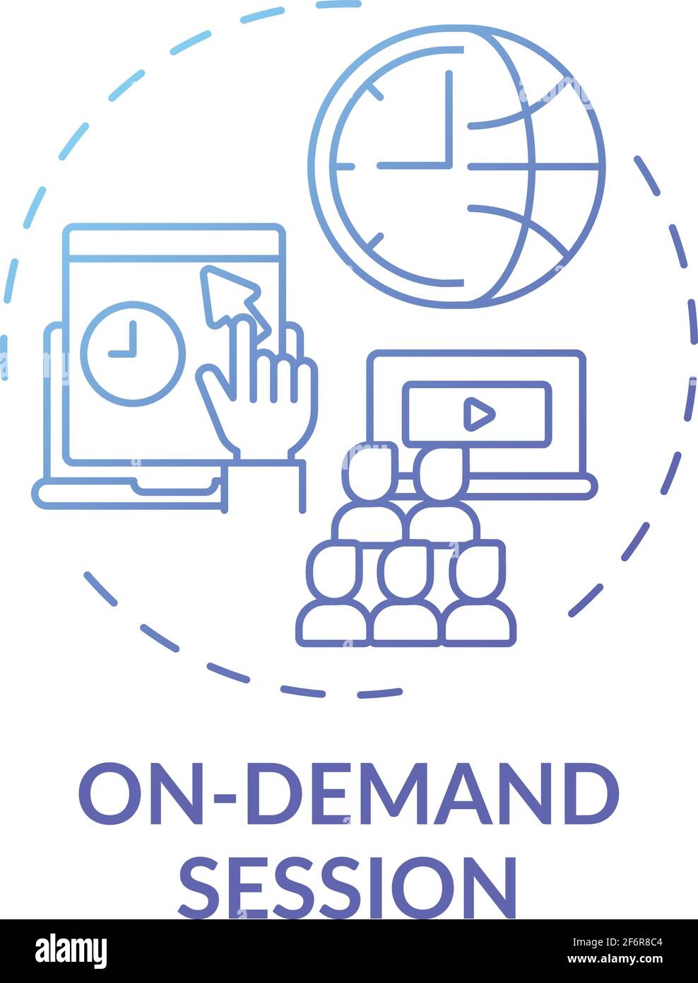 On demand content Stock Vector Images - Alamy