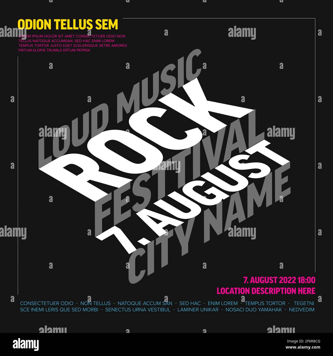 Modern Rock Concert Poster