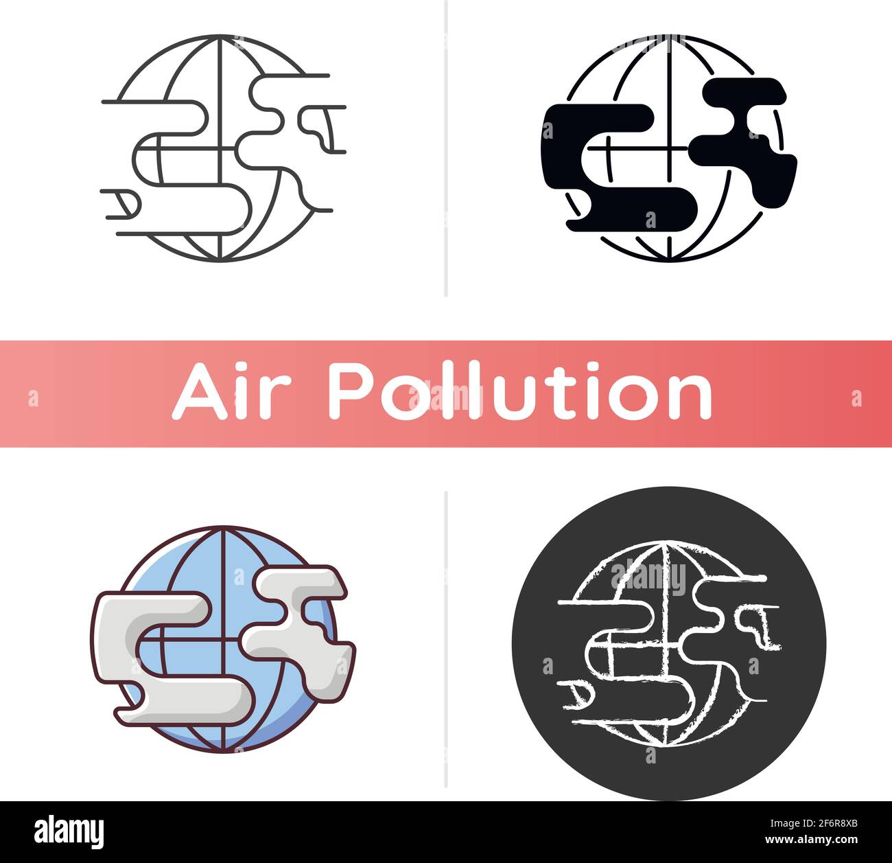 Clean polluted earth planet globe hi-res stock photography and images ...