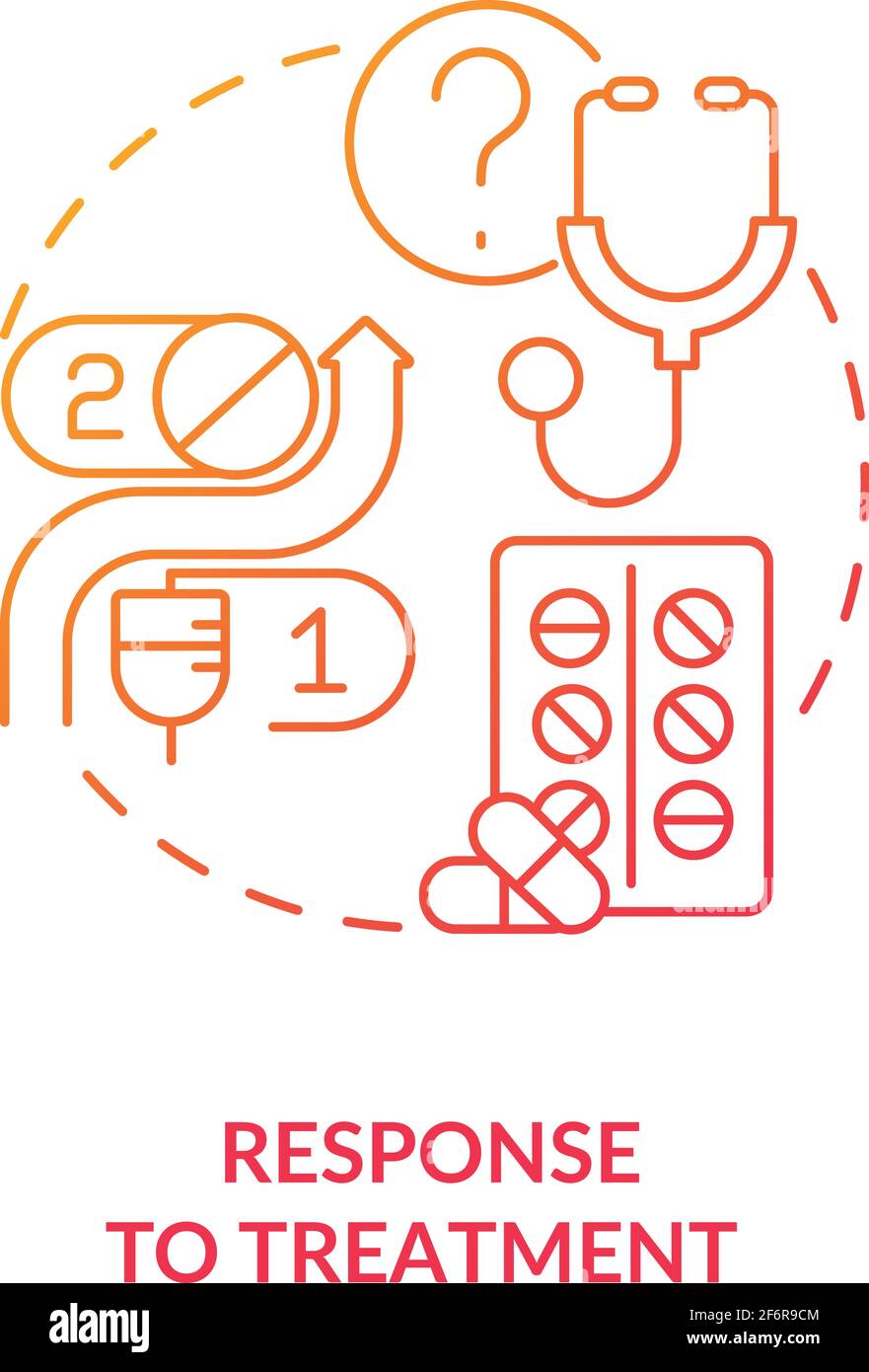 Response to treatment concept icon Stock Vector Image & Art - Alamy