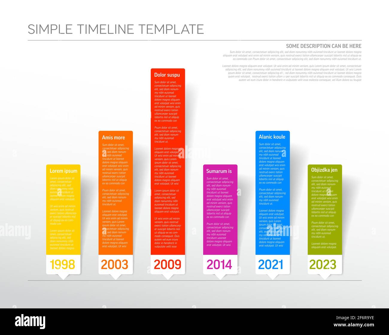 Vector Infographic timeline report template design with paper labels ...