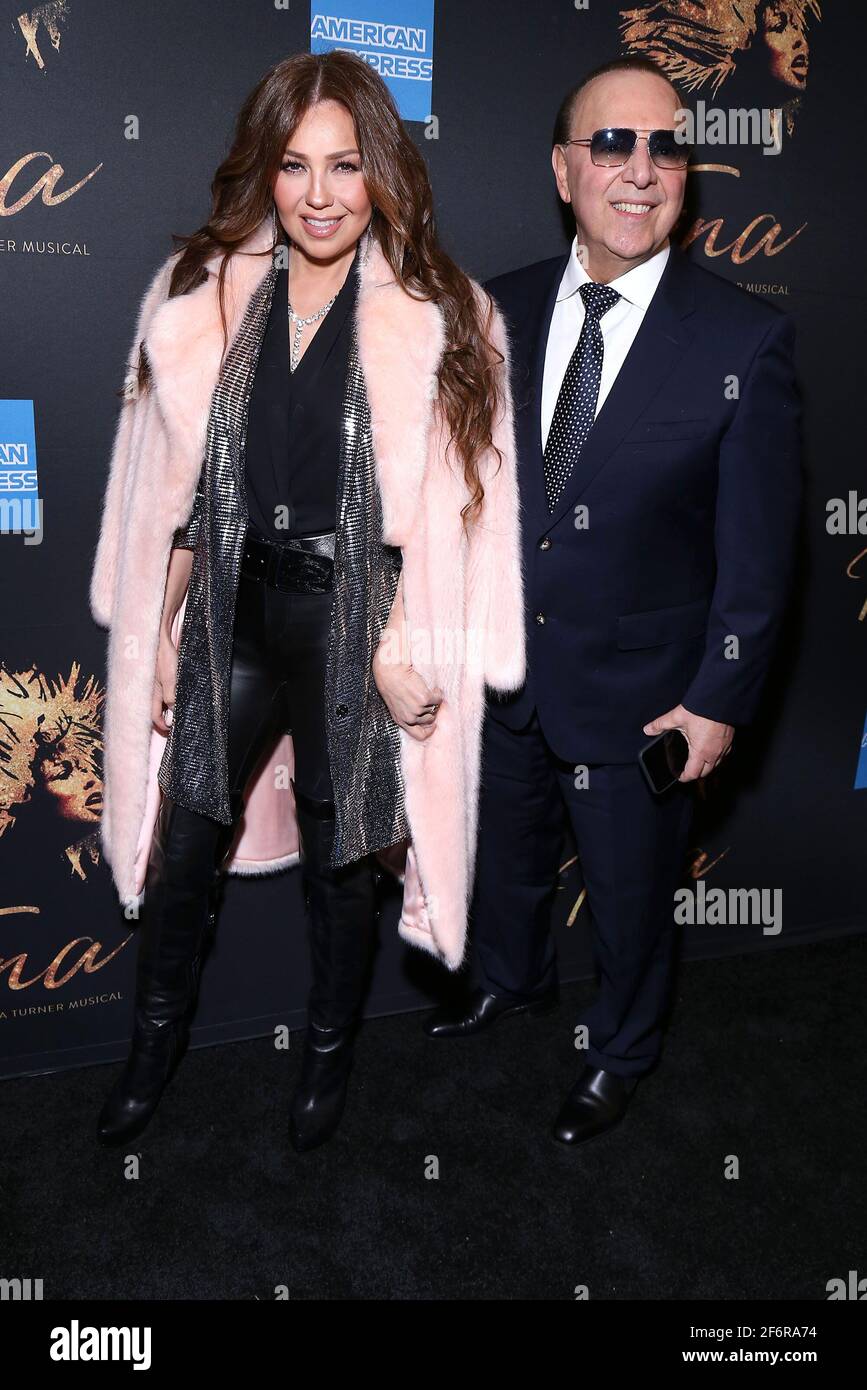 NEW YORK, NY – NOVEMBER 7: Thalia and Tommy Mottola arrive for the ...