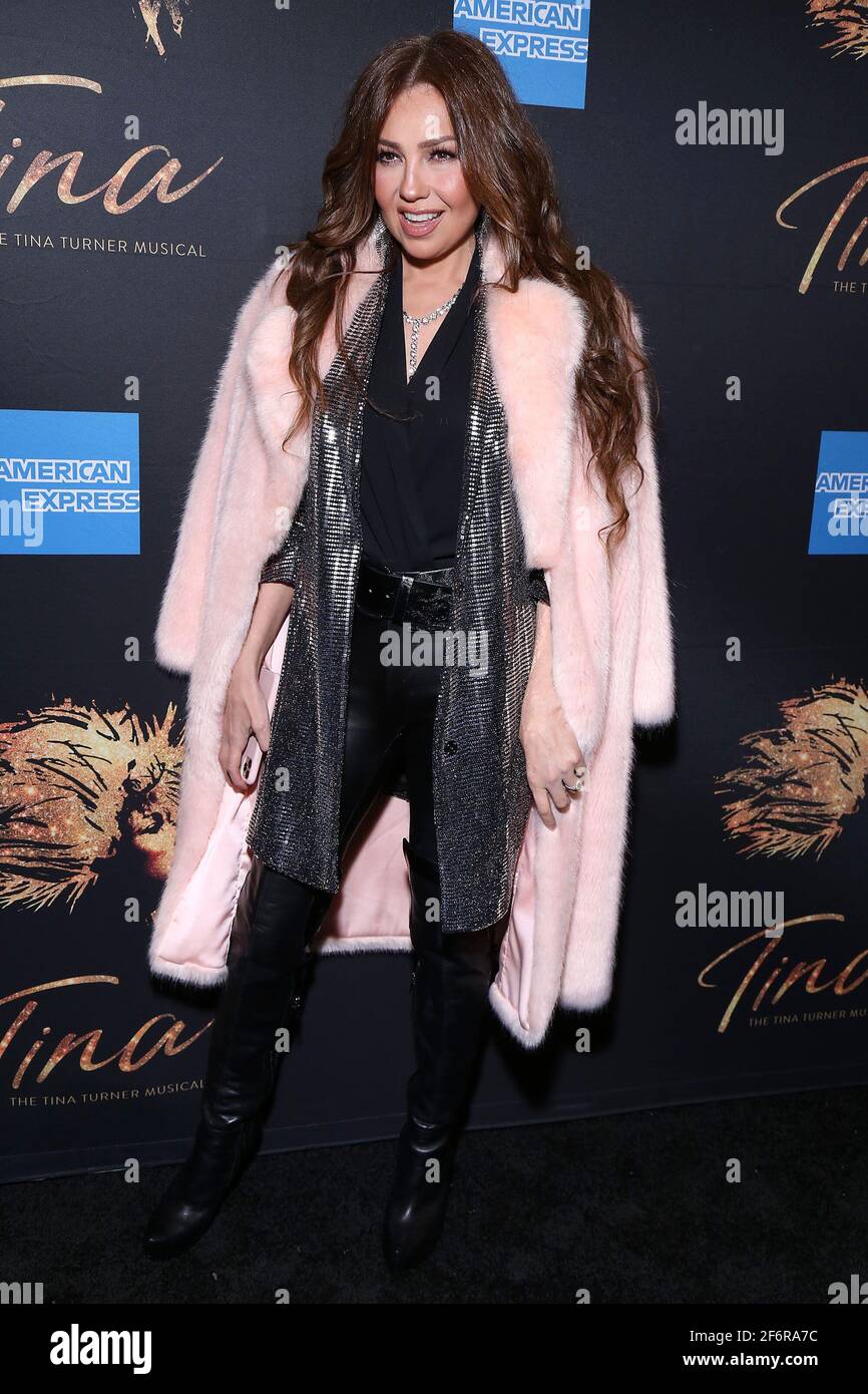 NEW YORK, NY – NOVEMBER 7: Thalia arrives for the opening night of Tina ...