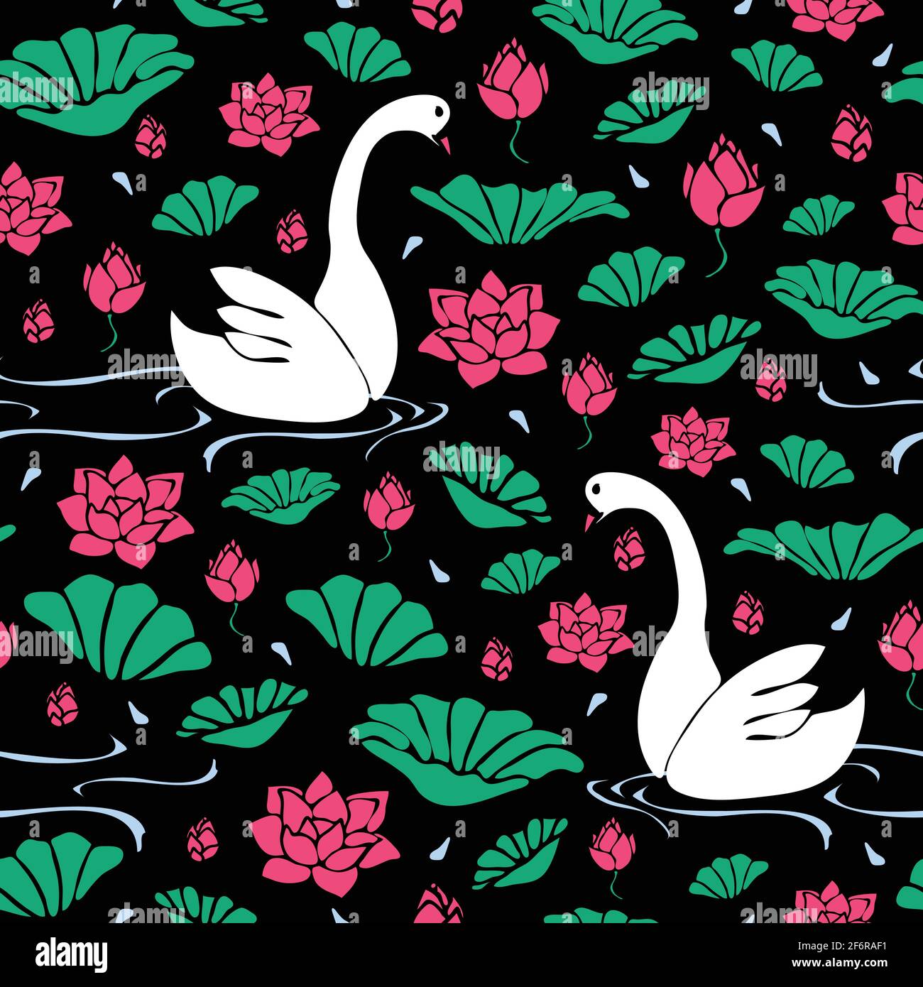 Black lake in green Stock Vector Images - Alamy