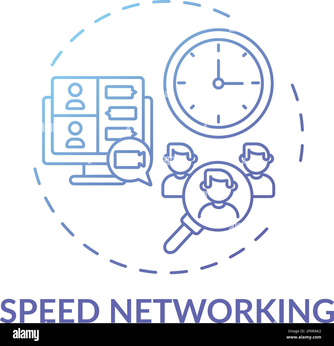 Speed networking concept icon Stock Vector Image & Art - Alamy