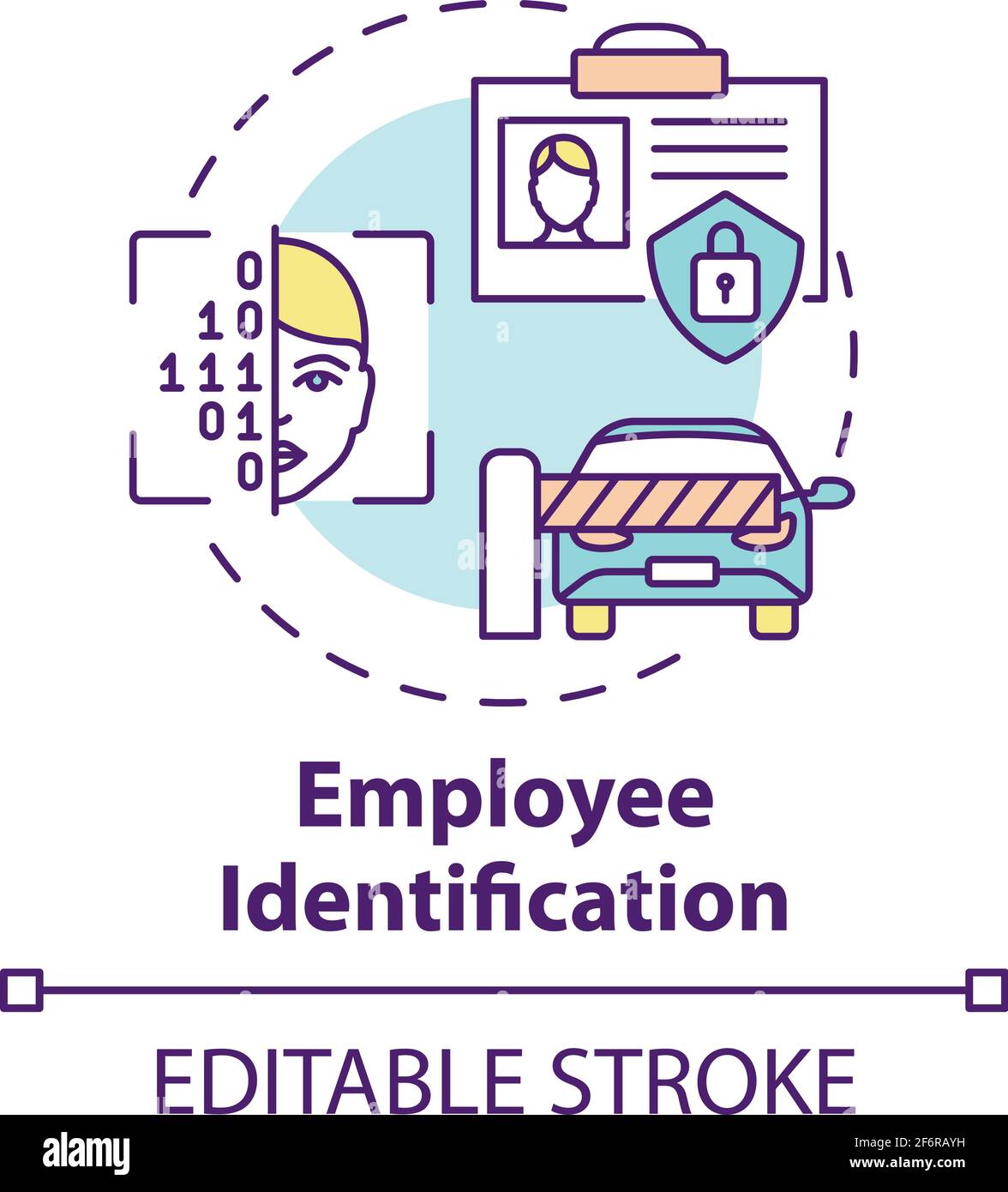 Employee identification concept icon Stock Vector Image & Art - Alamy