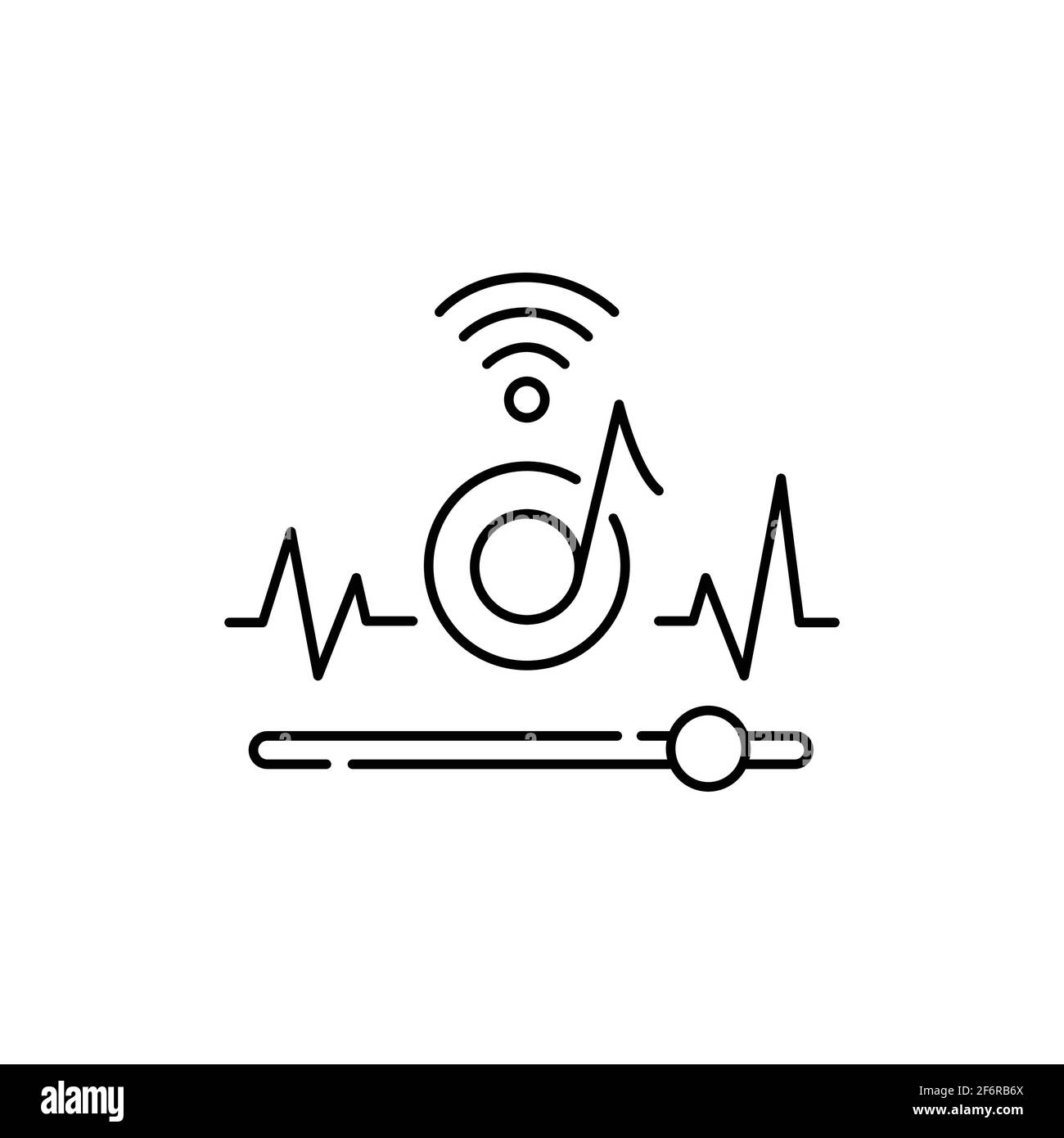 Subscribe music color line icon. Pictogram for web page, mobile app ...