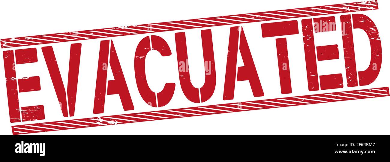 EVACUATION square old stamp text on white Stock Vector Image & Art - Alamy