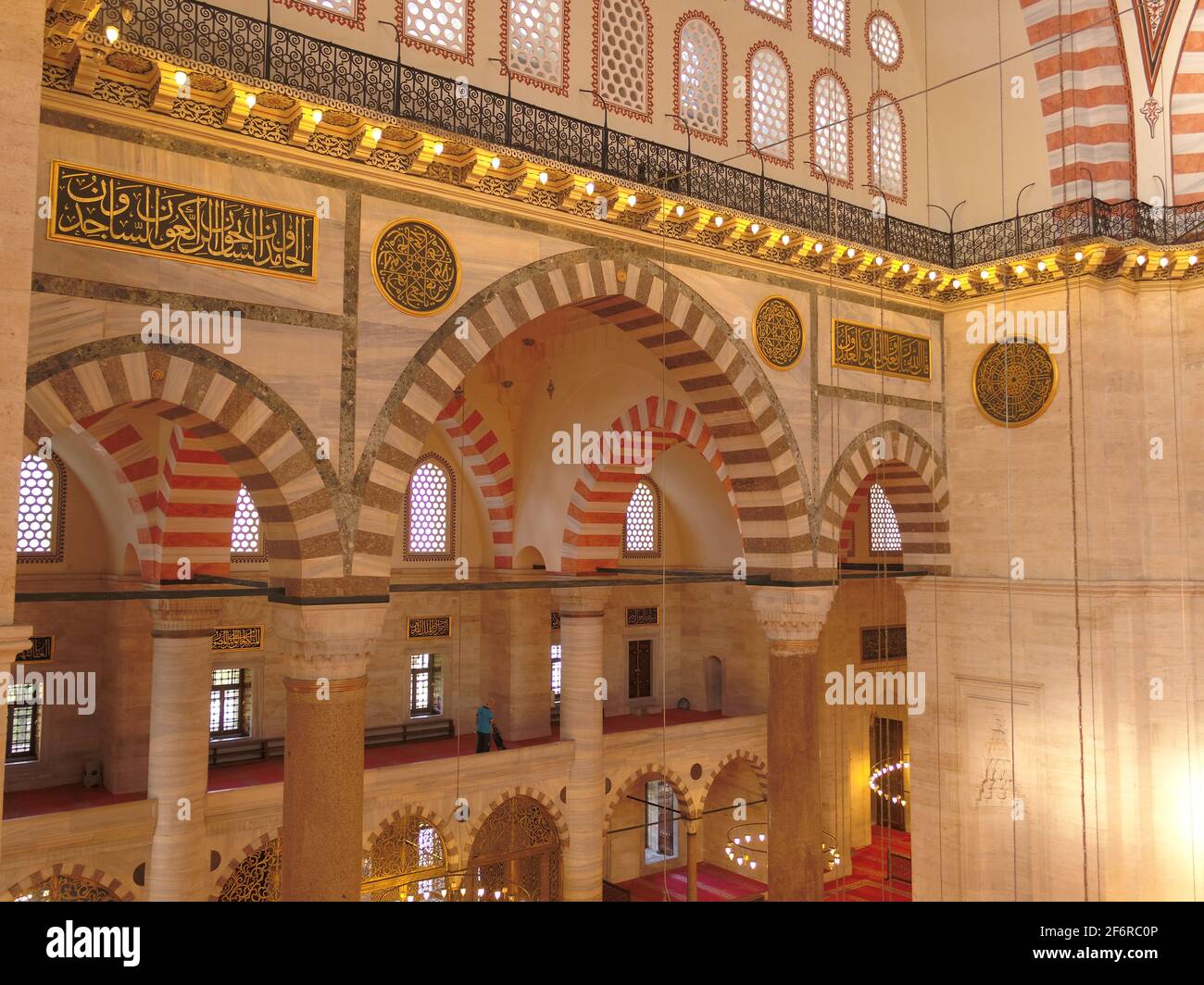Inside of Istanbul Suleymaniye Mosque Stock Photo - Alamy
