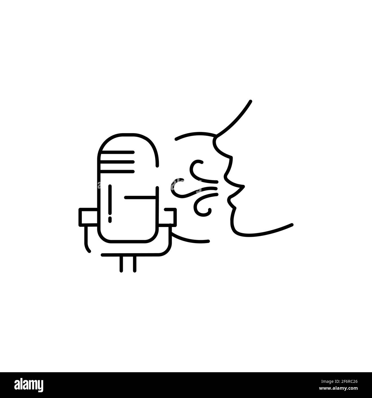 Sound recording color line icon. Asmr. Autonomous sensory meridian ...