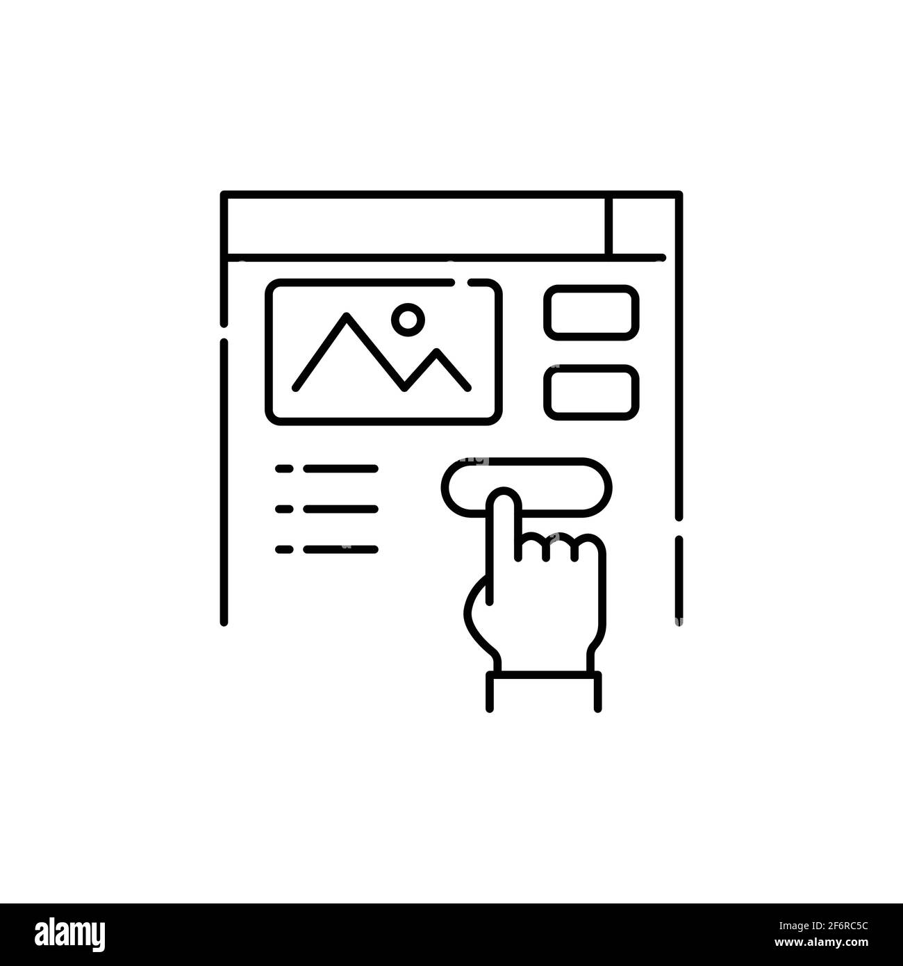 Streaming platform subscription color line icon. Pictogram for web page ...