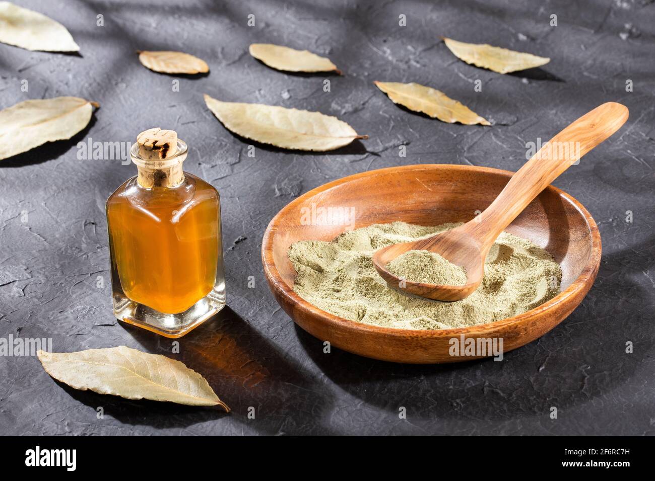 Organic laurel oil - Laurus nobilis Stock Photo - Alamy