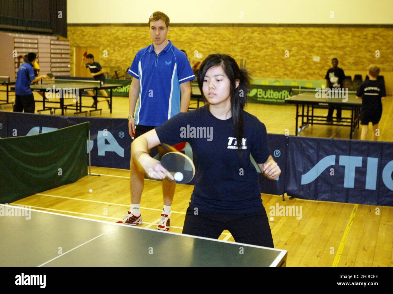 Table Tennis practice at Bacons College in south east London pic David ...