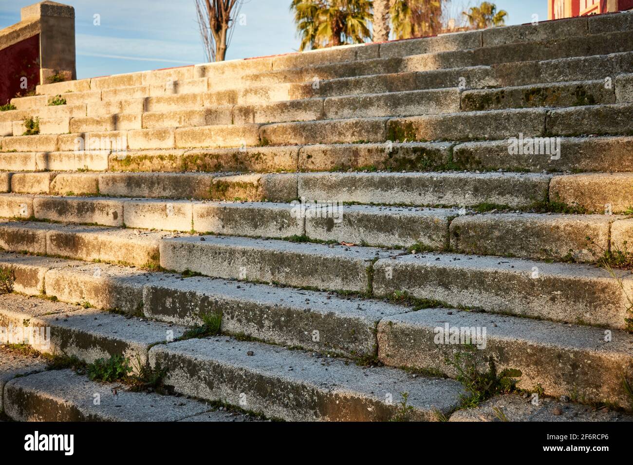 Outdoor stone stairs weathered by the passage of time Stock Photo - Alamy