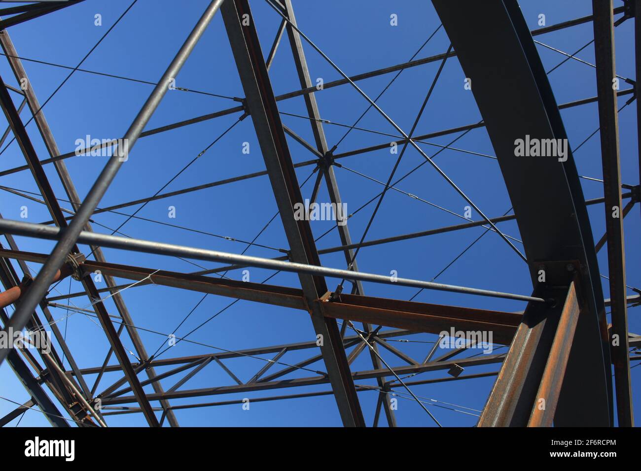 Construction Steelwork Steel framework structure Stock Photo - Alamy