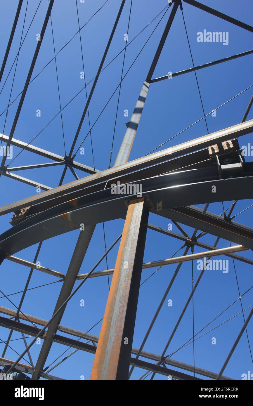 Construction Steelwork Steel framework structure Stock Photo - Alamy