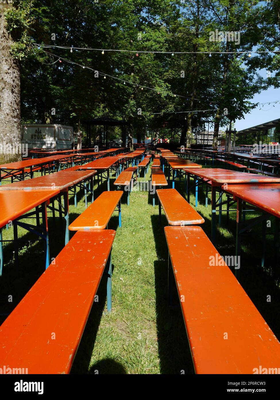 Beer benches hi-res stock photography and images - Alamy