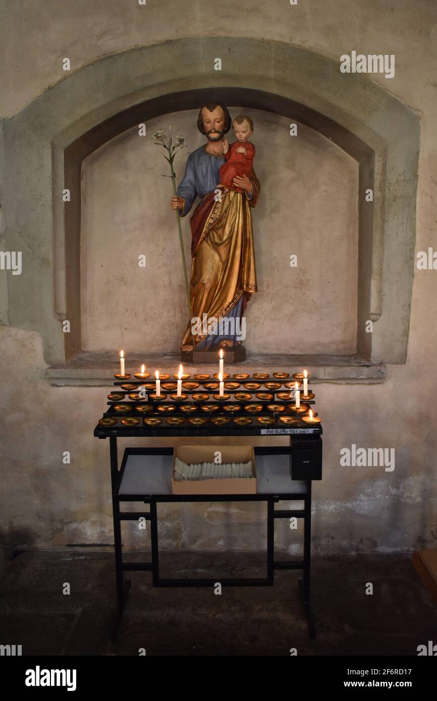 The Abbey Church of St Mary and Mark in Reichenau Mittelzel. St ...
