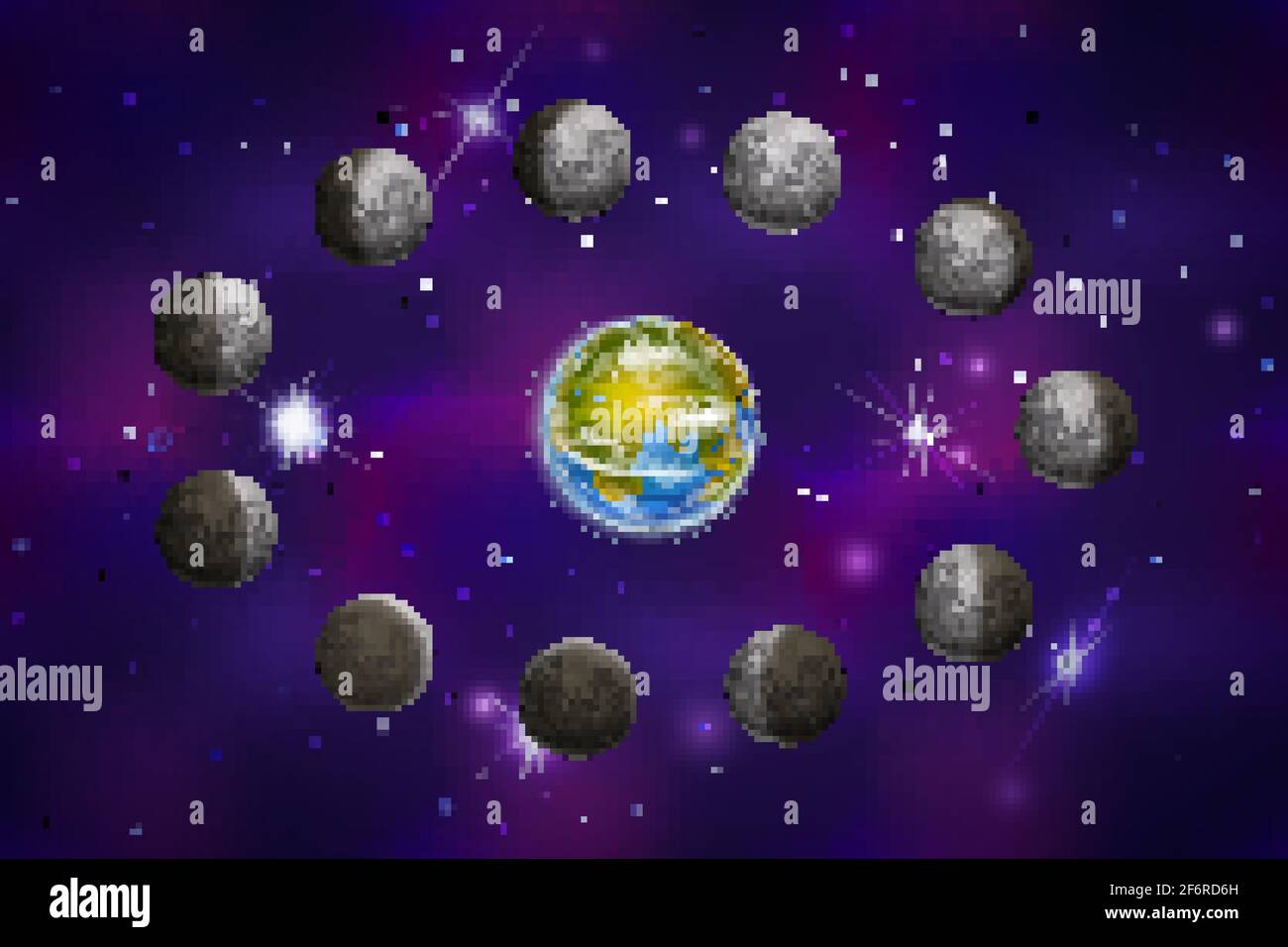 Moon phases earth hi-res stock photography and images - Alamy