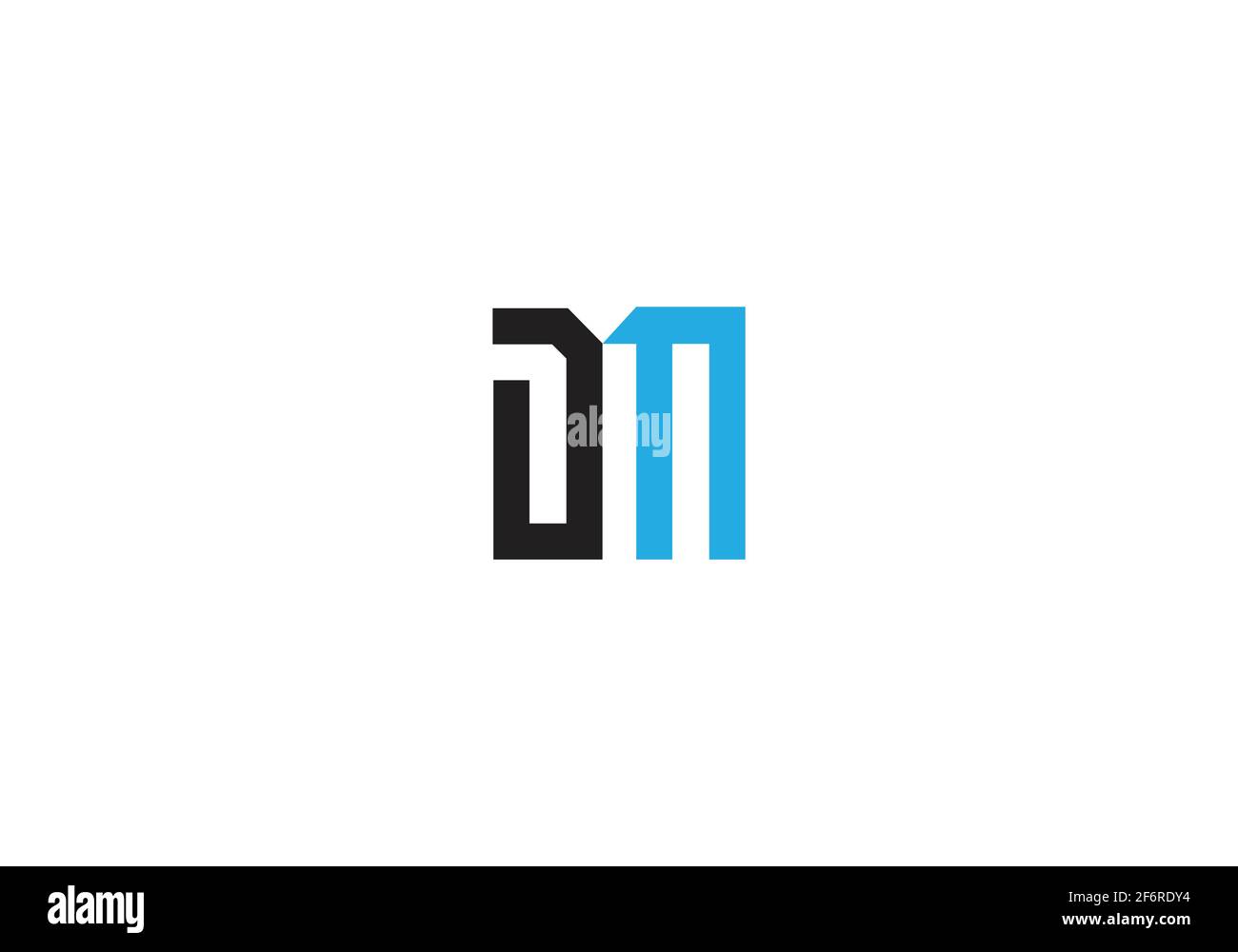 Initial DM Letter Creative Modern Business Typography Vector Template. Creative Letter D M Logo ...