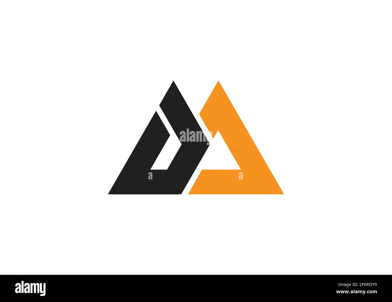 Initial DM Letter Creative Modern Business Typography Vector Template ...