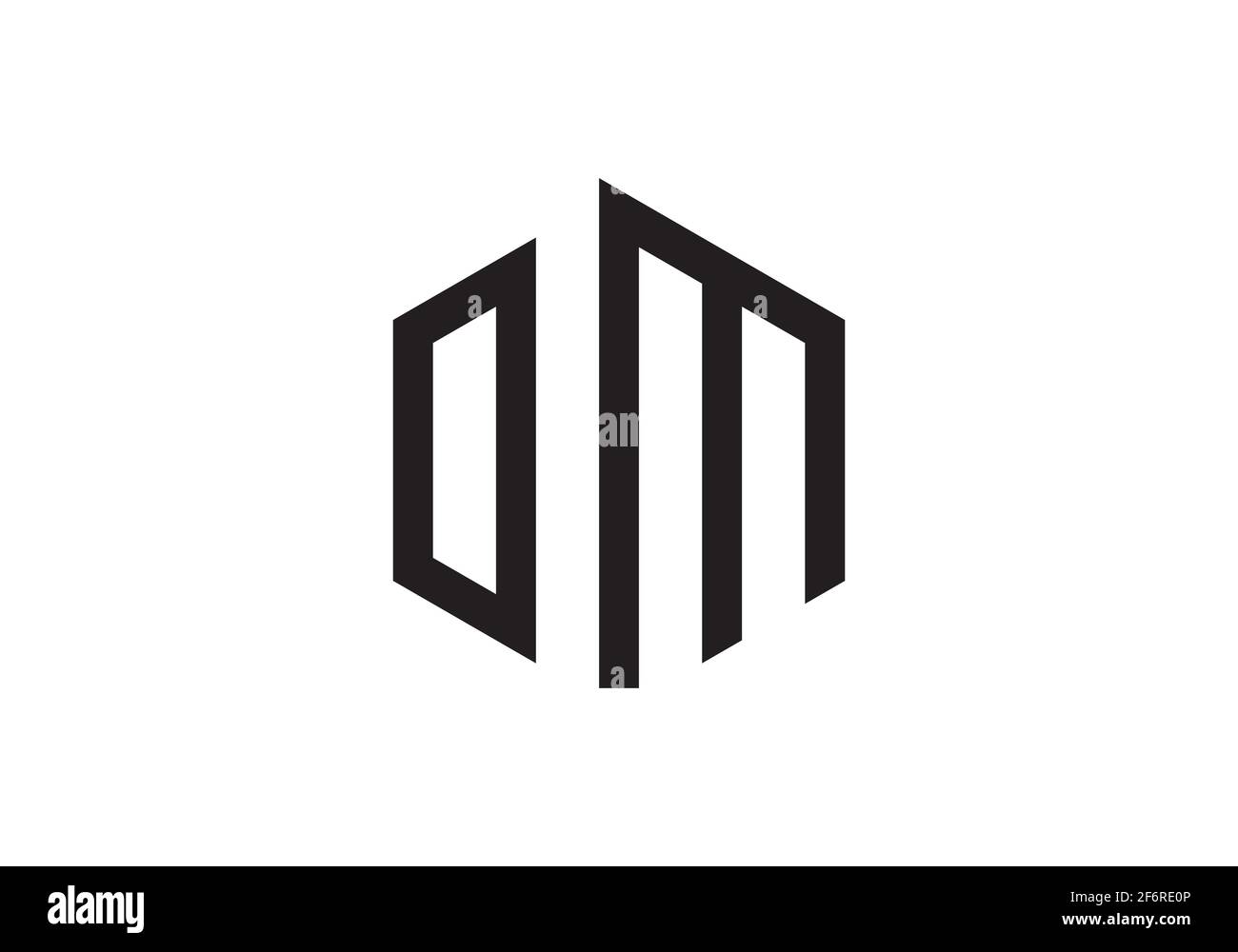 Initial DM Letter Creative Modern Business Typography Vector Template ...