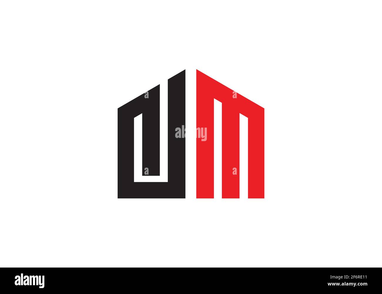 Initial DM Letter Creative Modern Business Typography Vector Template ...