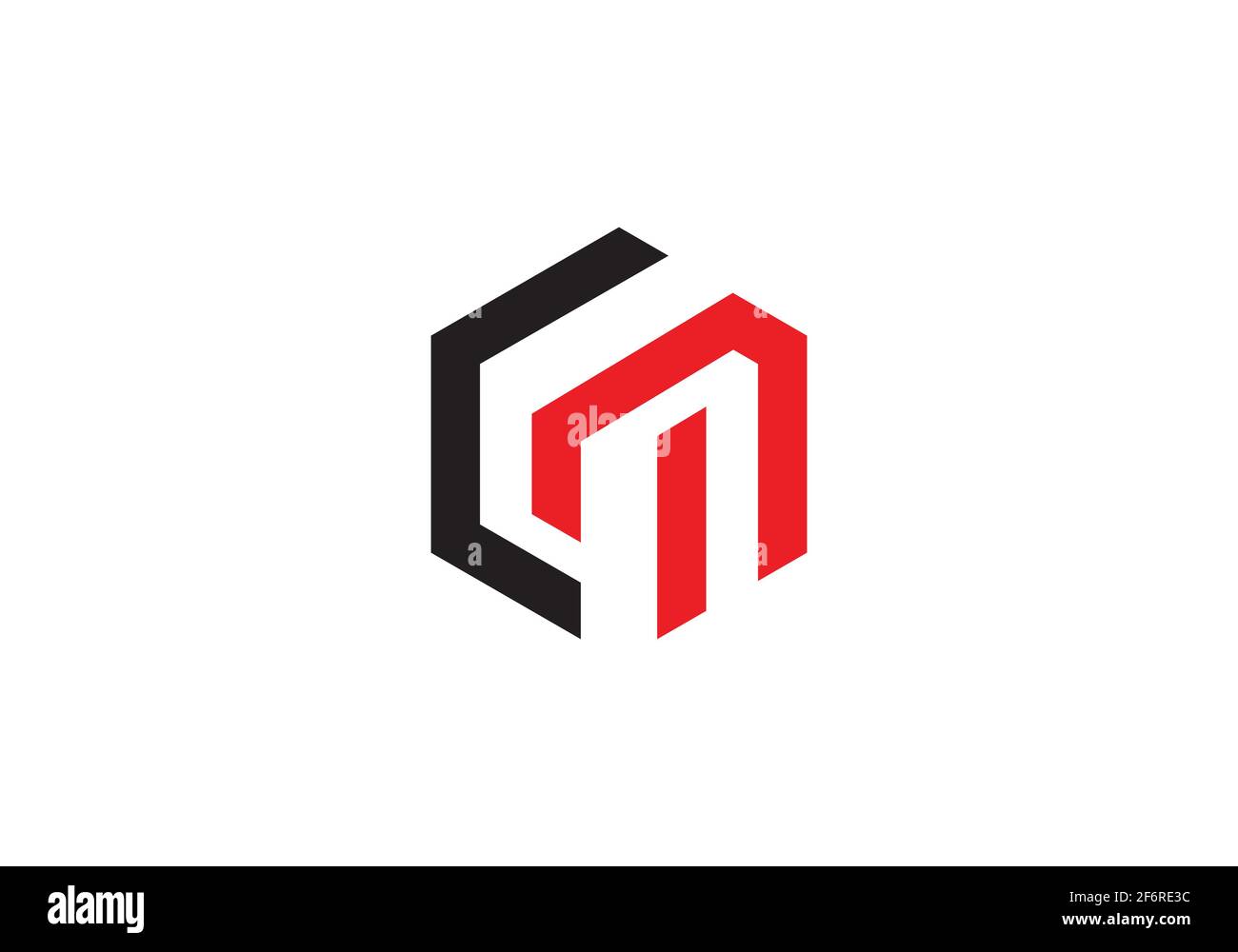 Initial DM Letter Creative Modern Business Typography Vector Template ...