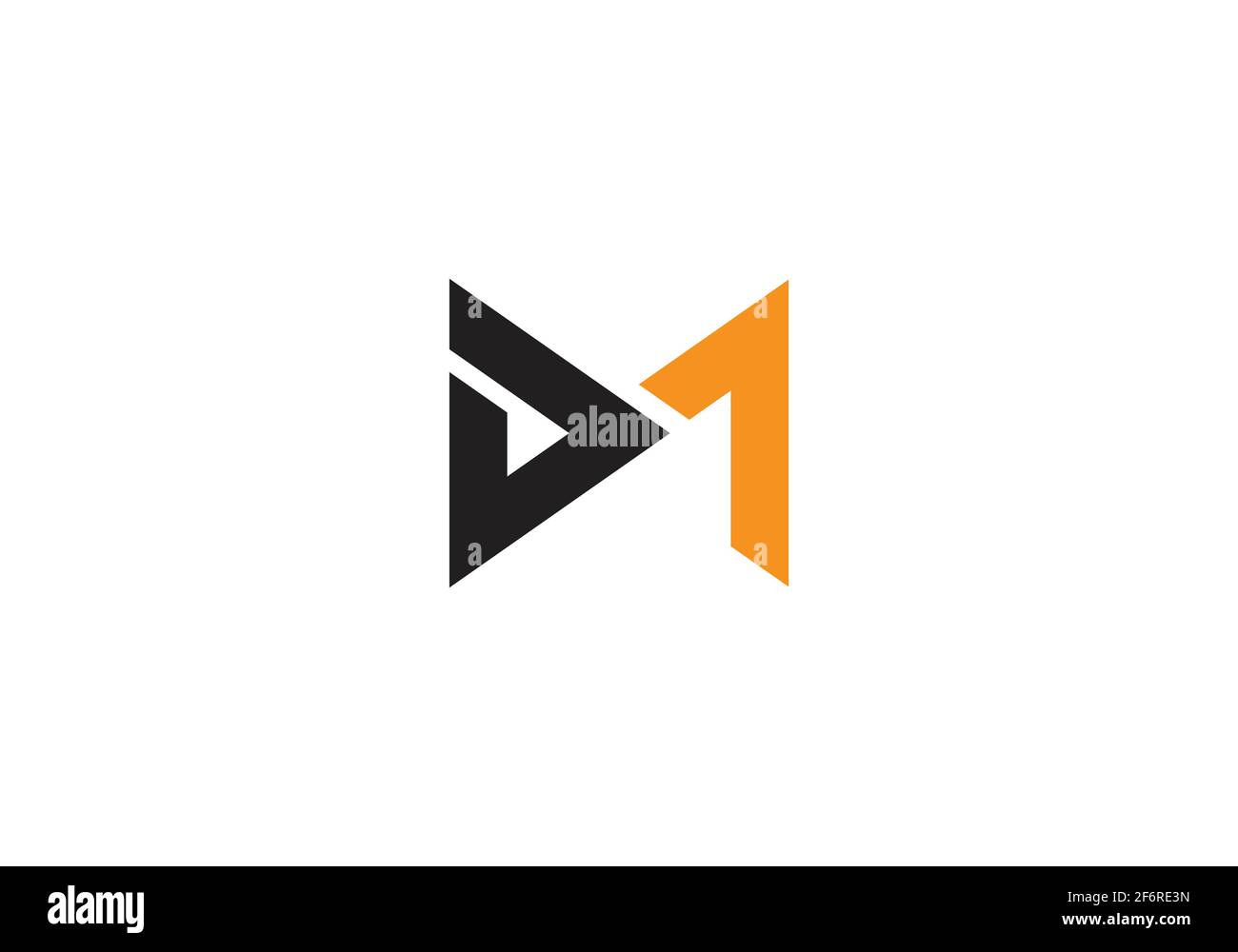 Initial DM Letter Creative Modern Business Typography Vector Template ...