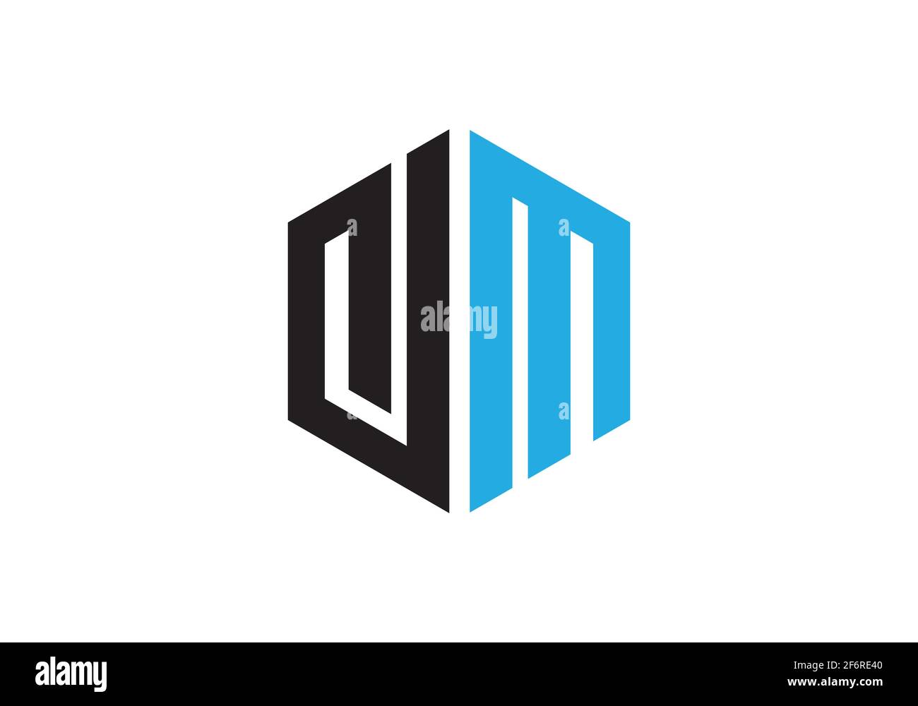 Initial DM Letter Creative Modern Business Typography Vector Template ...