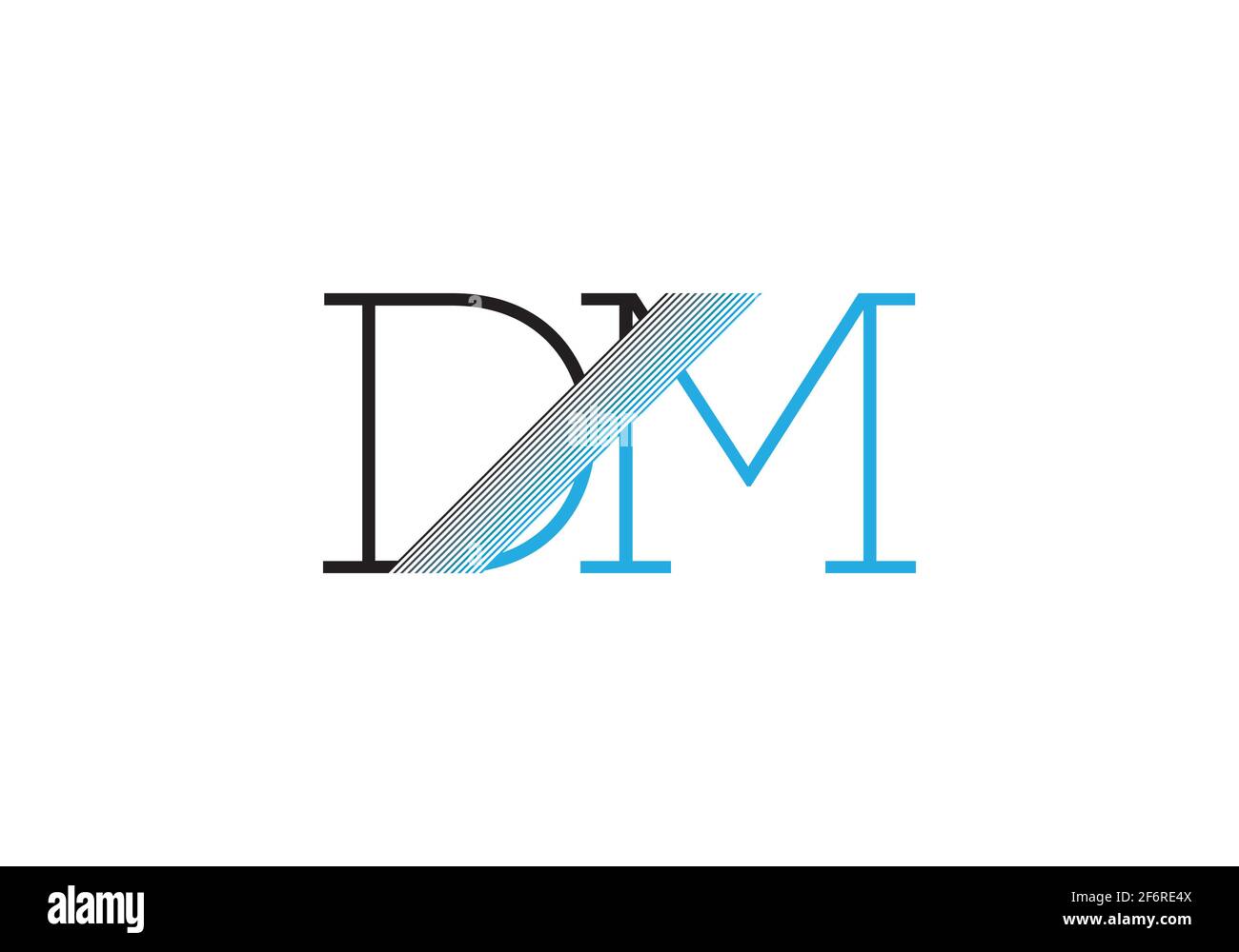 Initial DM Letter Creative Modern Business Typography Vector Template. Creative Letter D M Logo ...