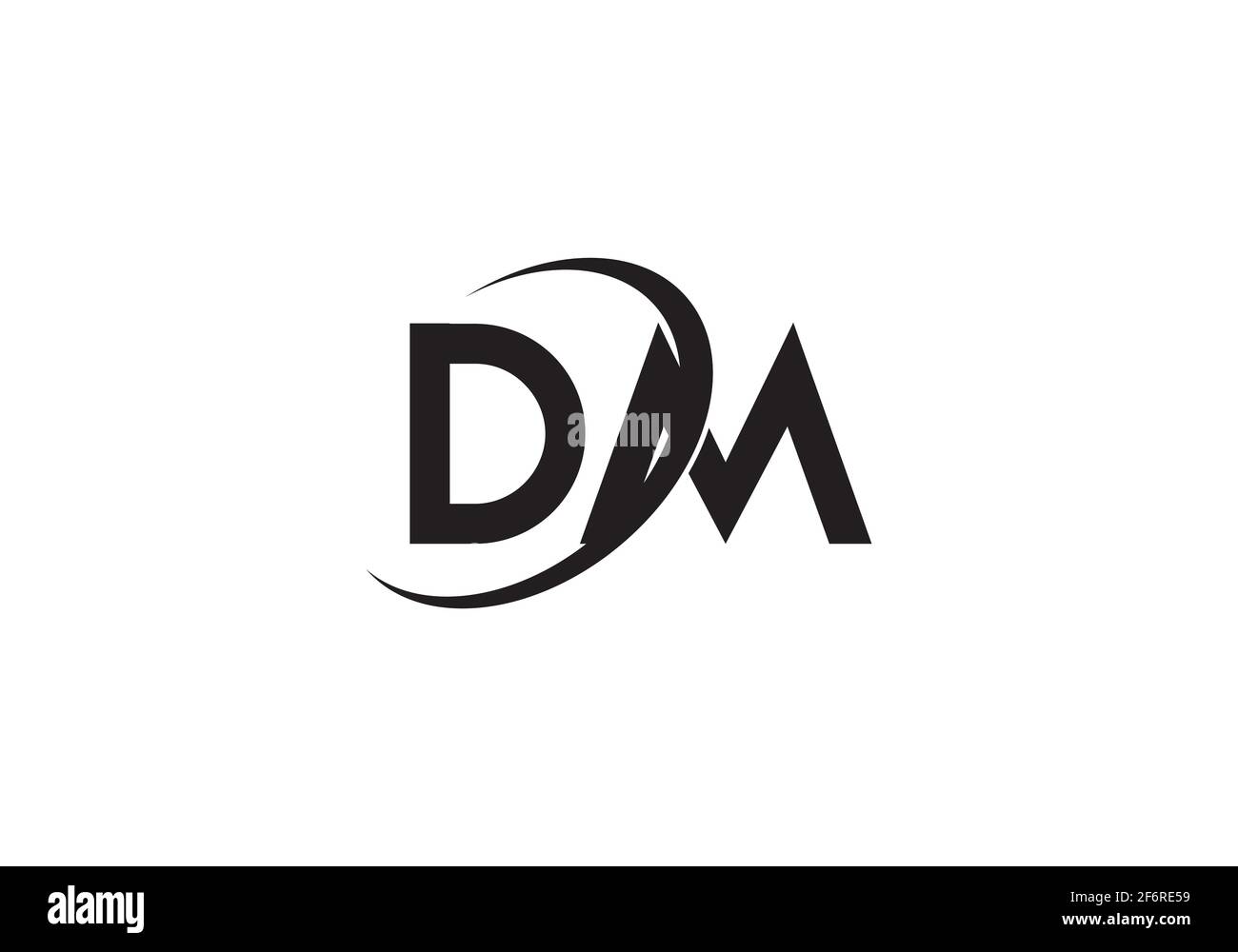 Initial DM Letter Creative Modern Business Typography Vector Template. Creative Letter D M Logo ...