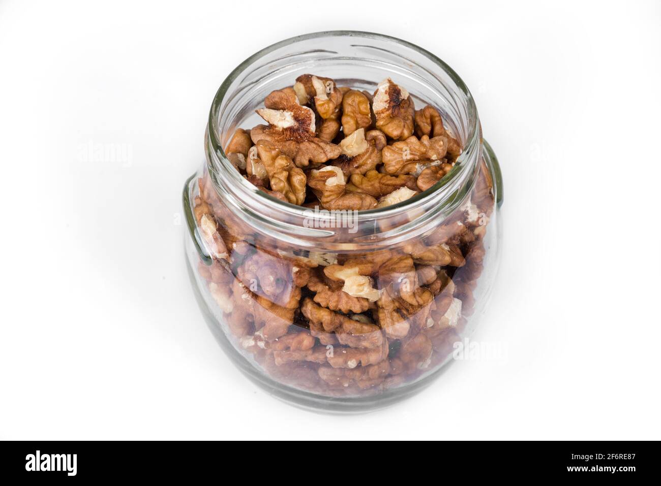 Nut walnuts isolated white jar hi-res stock photography and images - Alamy