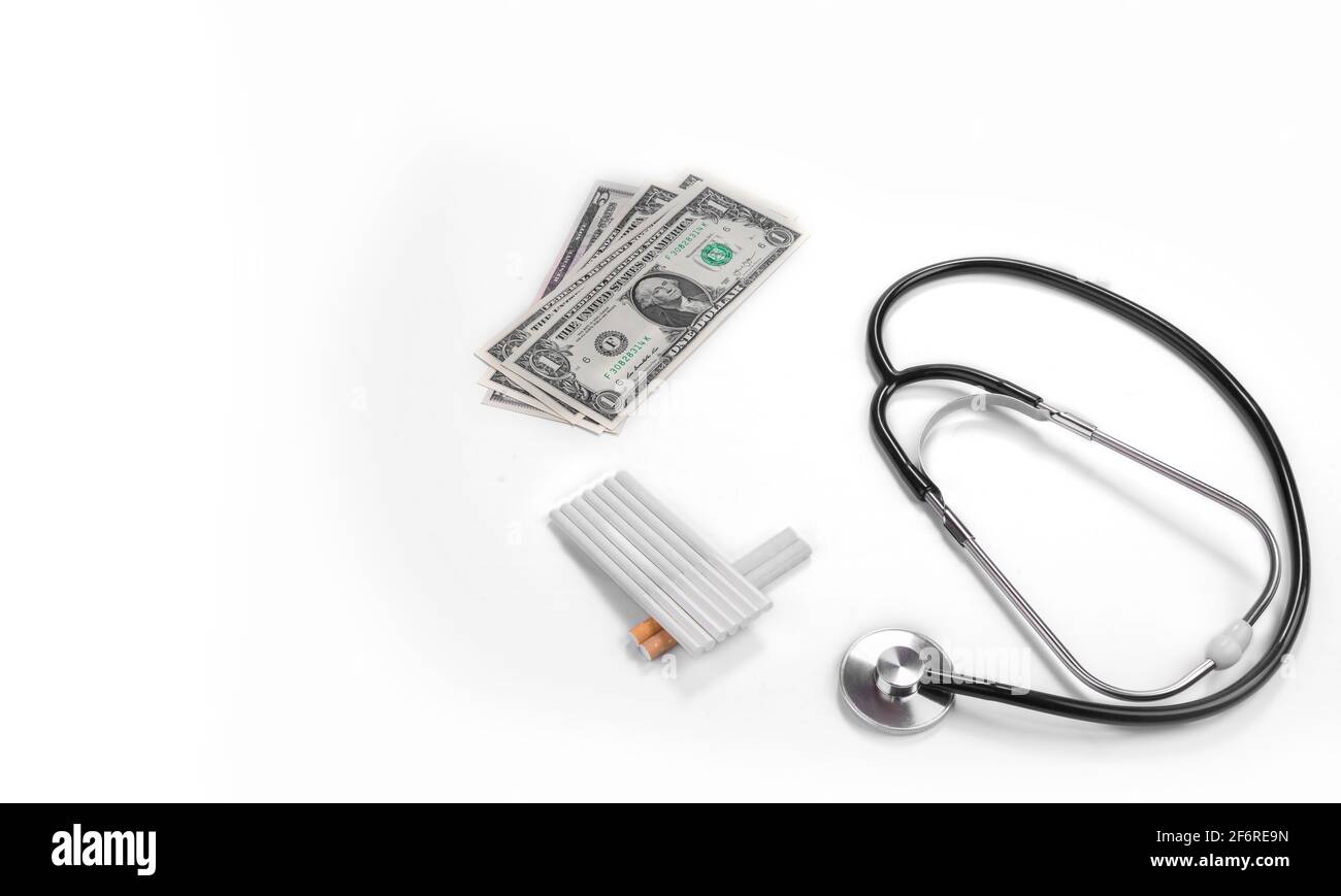 Smoking costs money and damage your health Stock Photo - Alamy