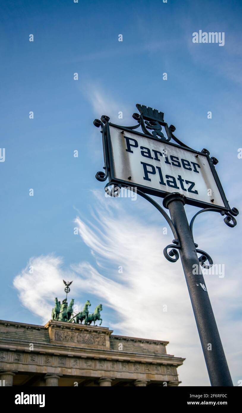 Pariser platz sign hi-res stock photography and images - Alamy