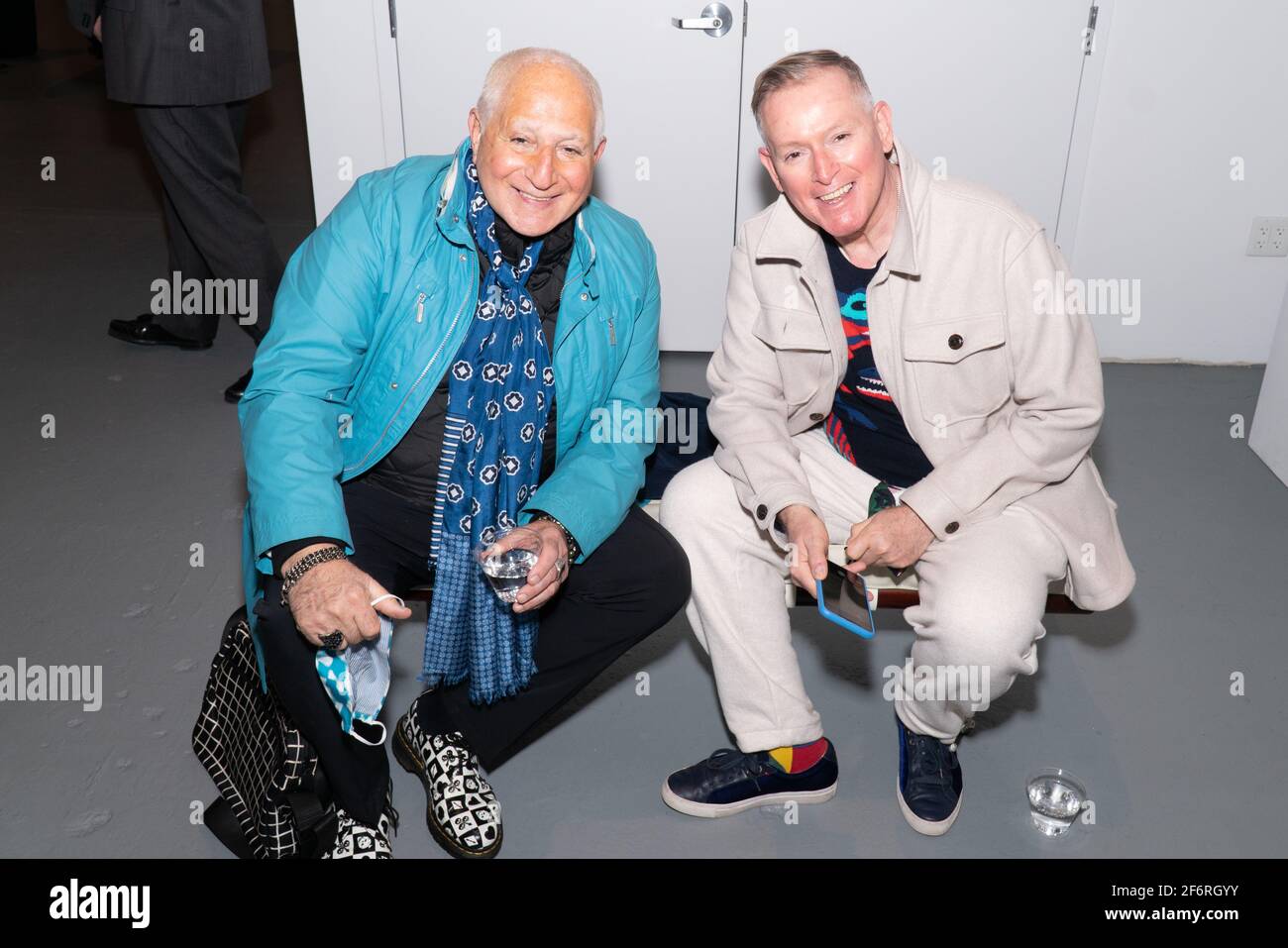 Ben Mindich and Montgomery Frazier attend the Mia Fonssagrives Solow ...