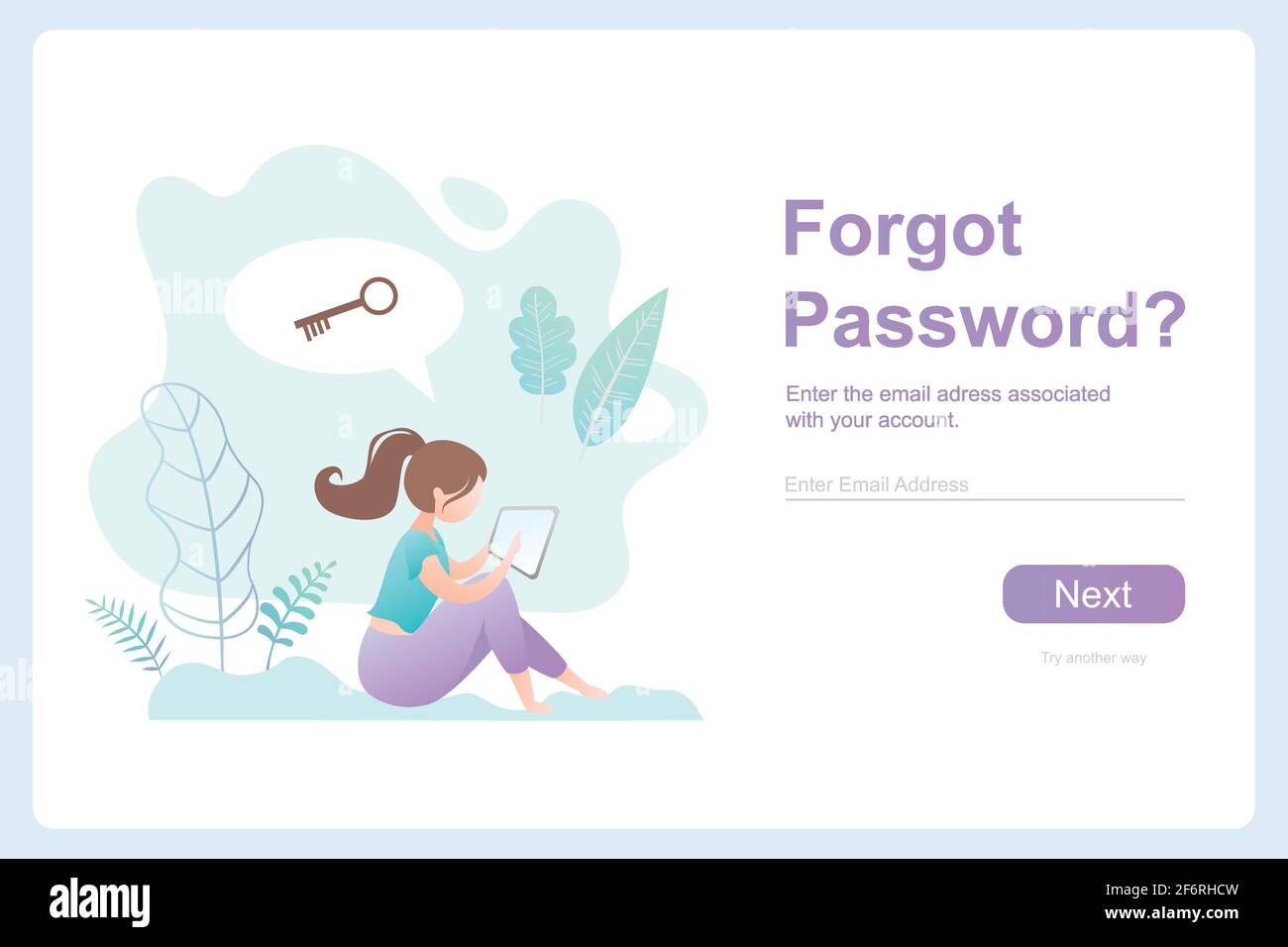 Password screen girl Stock Vector Images - Alamy