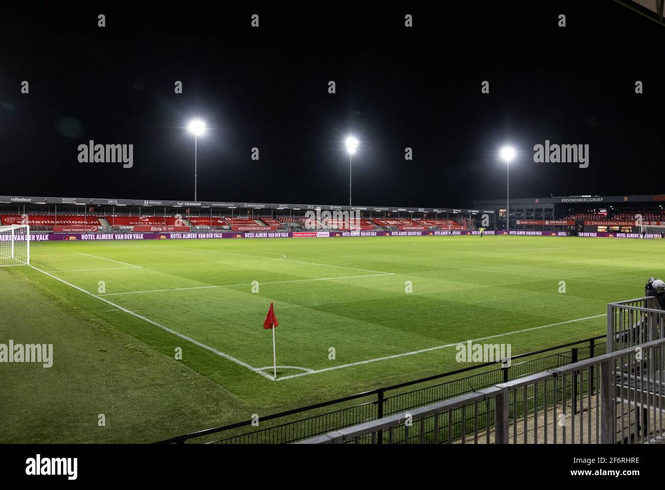 ALMERE, 02-04-2021 , Yanmar Stadium , season 2020 / 2021 , Dutch ...